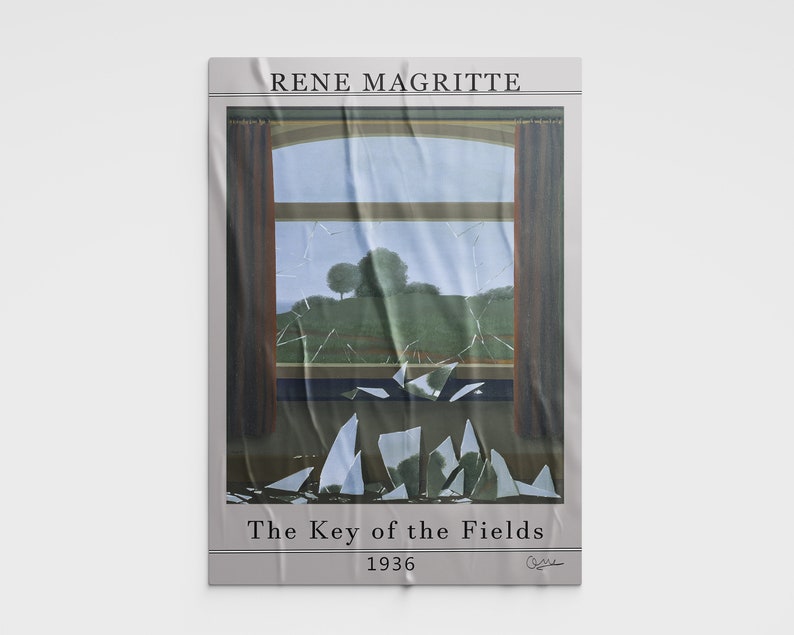 Cartel de René Magritte La llave de los campos Mínimo - Etsy México