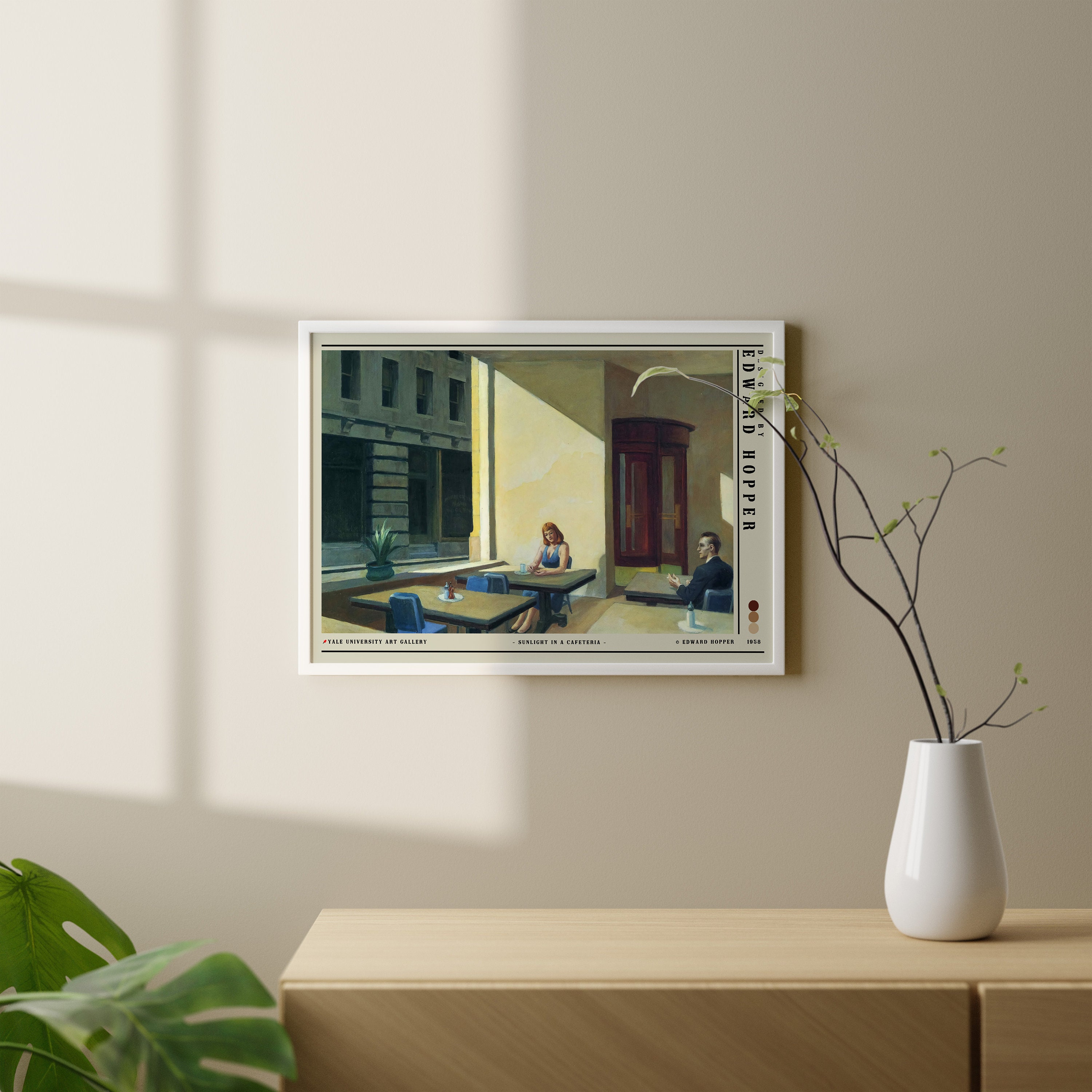 Edward Hopper Sunlight in a Cafeteria 1958 Poster - Etsy