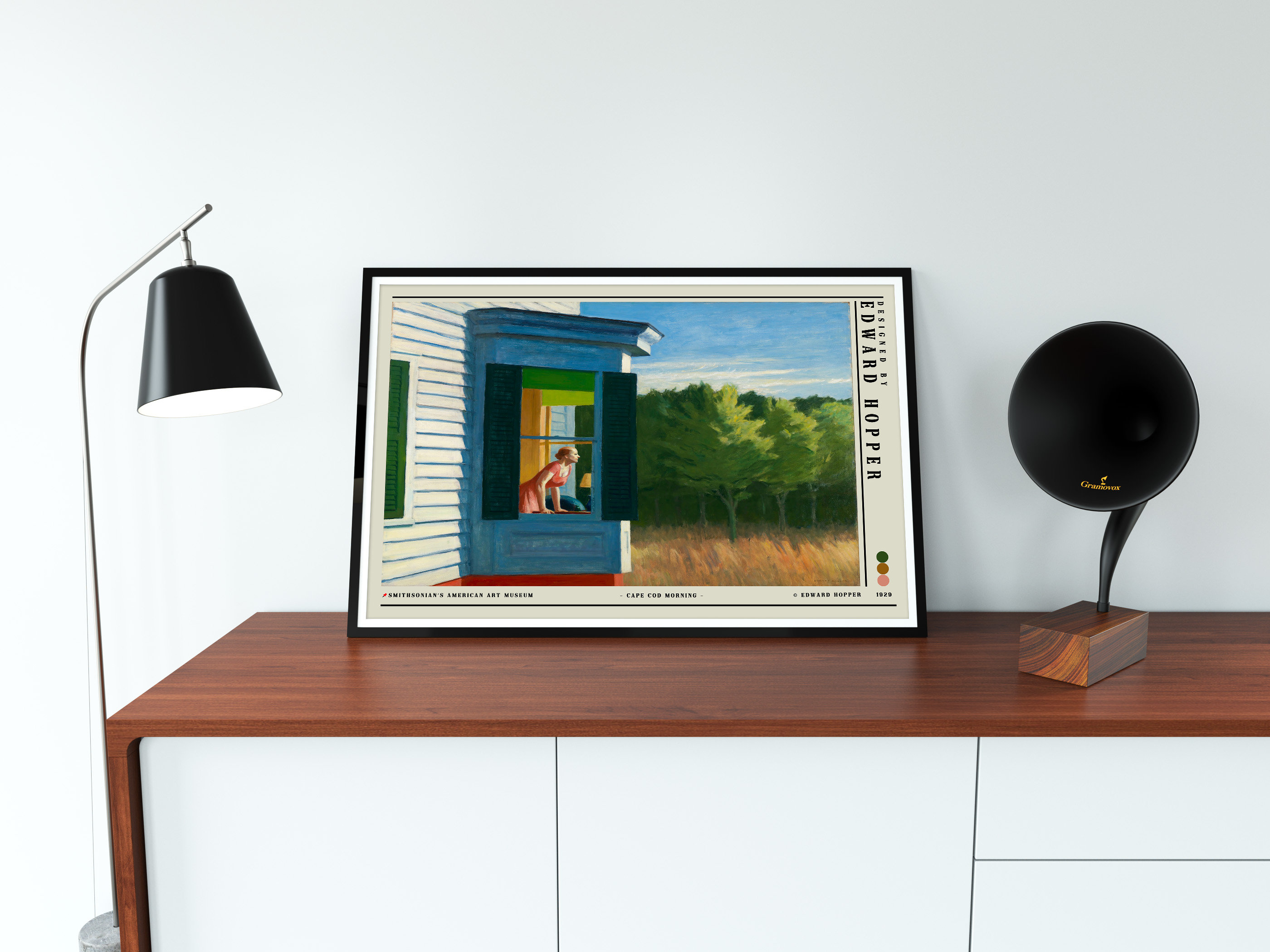 Edward Hopper Cape Cod Morning 1950 Poster Exhibition Poster Vintage ...