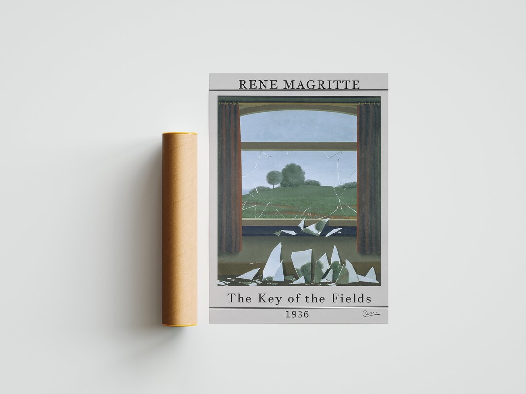 Cartel de René Magritte La llave de los campos Mínimo - Etsy México