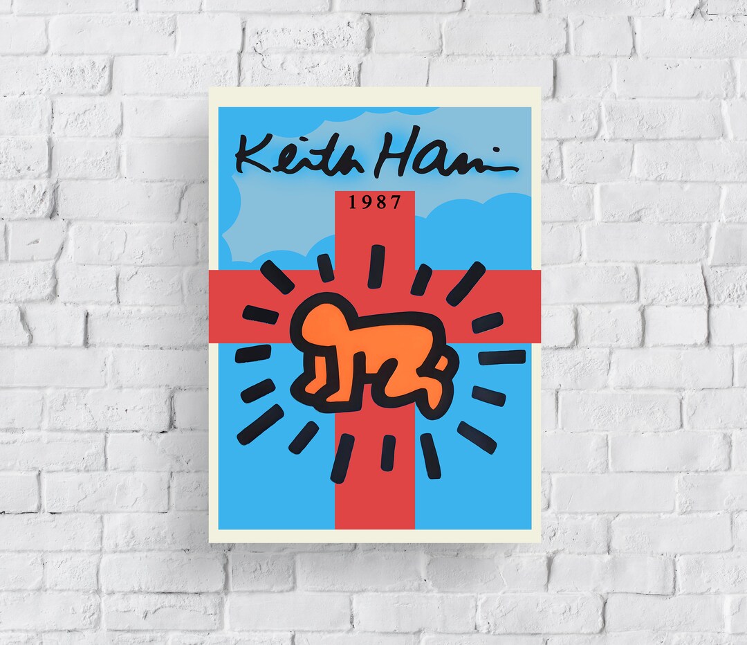 Keith Haring Poster Radiant Baby Haring Print Exhibition - Etsy