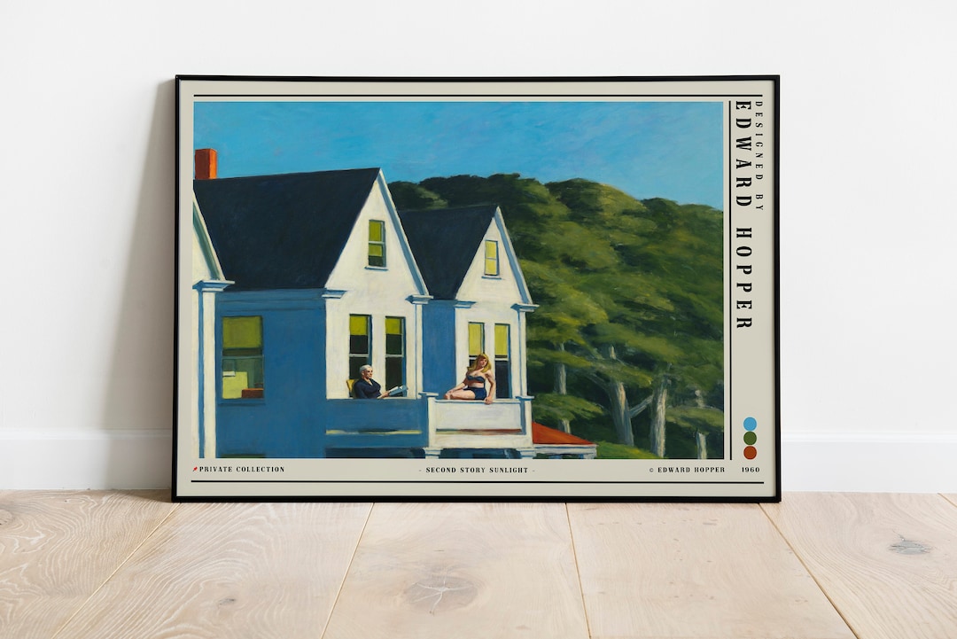 Edward Hopper Second Story Sunlight 1960 Exhibition Poster Vintage ...