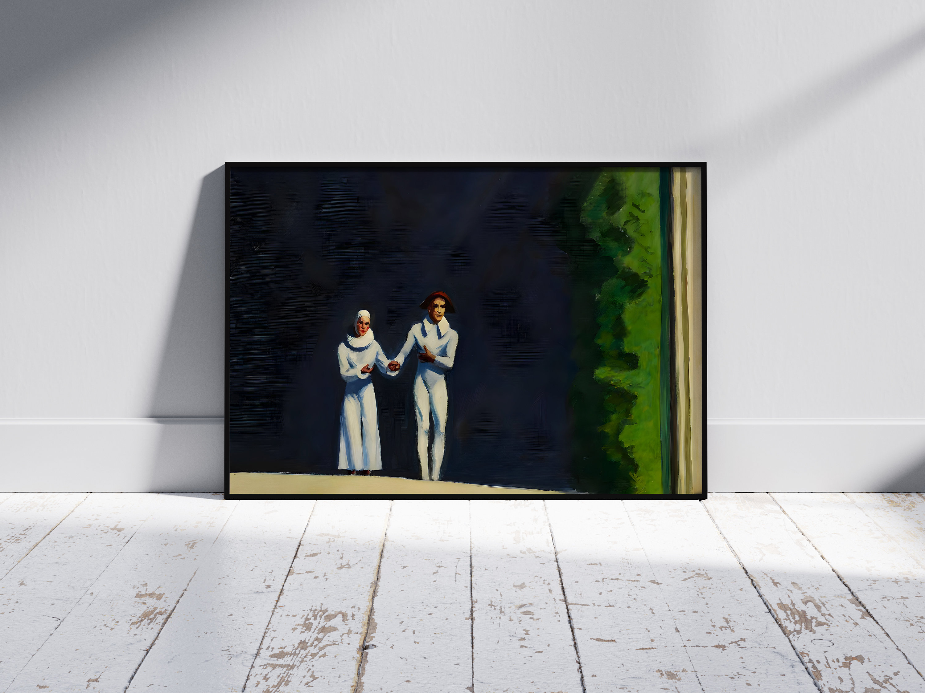 Edward Hopper Two Comedians Poster Exhibition Poster Vintage Poster ...