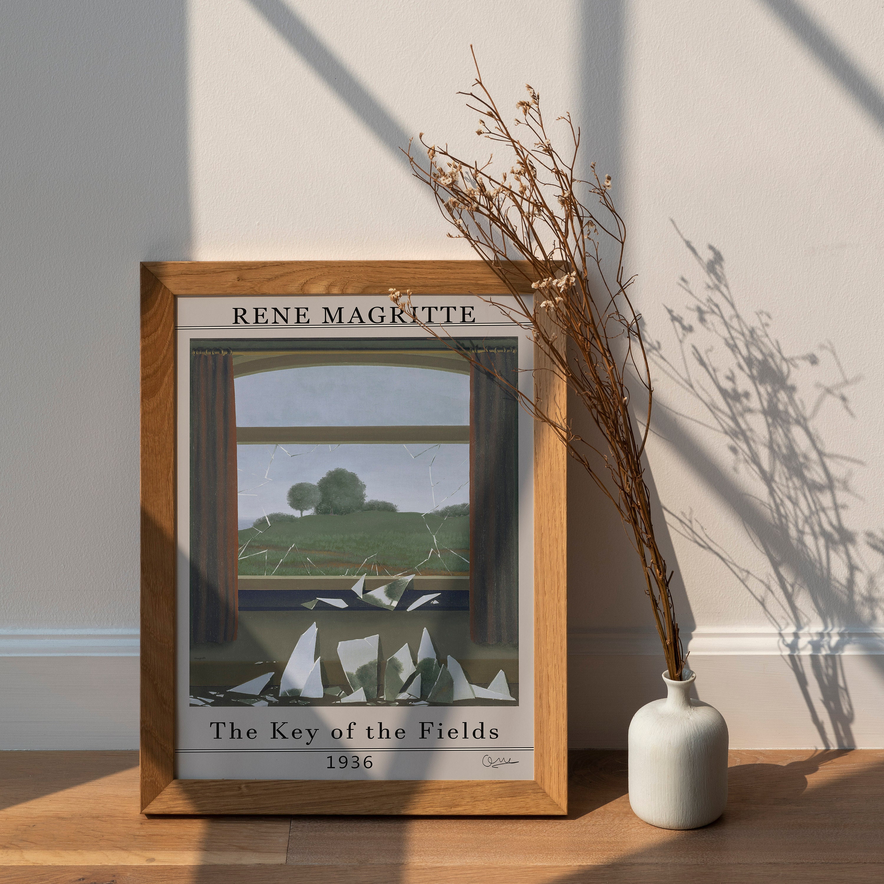 Cartel de René Magritte La llave de los campos Mínimo - Etsy México