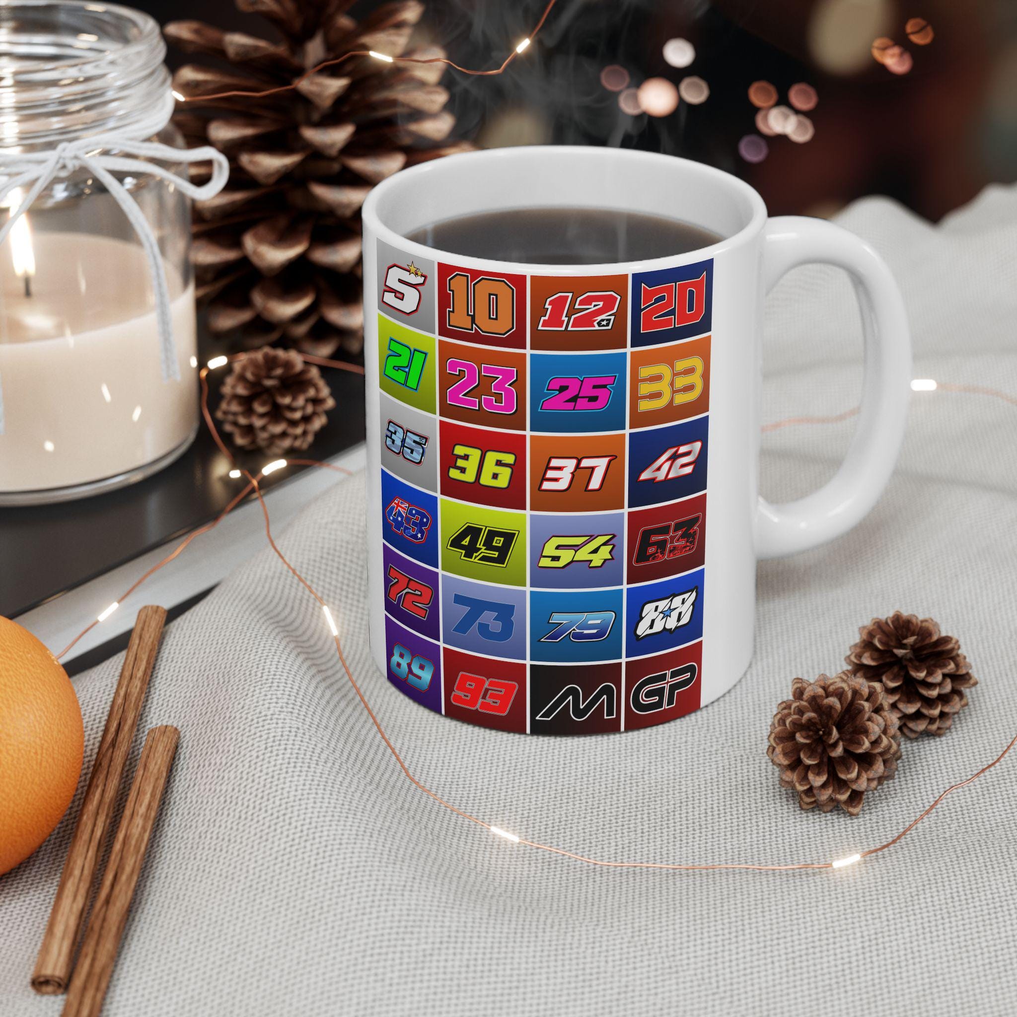 2025 Motogp Full Grid Numbers Art Print Tribute Ceramic Mug 11oz - Etsy