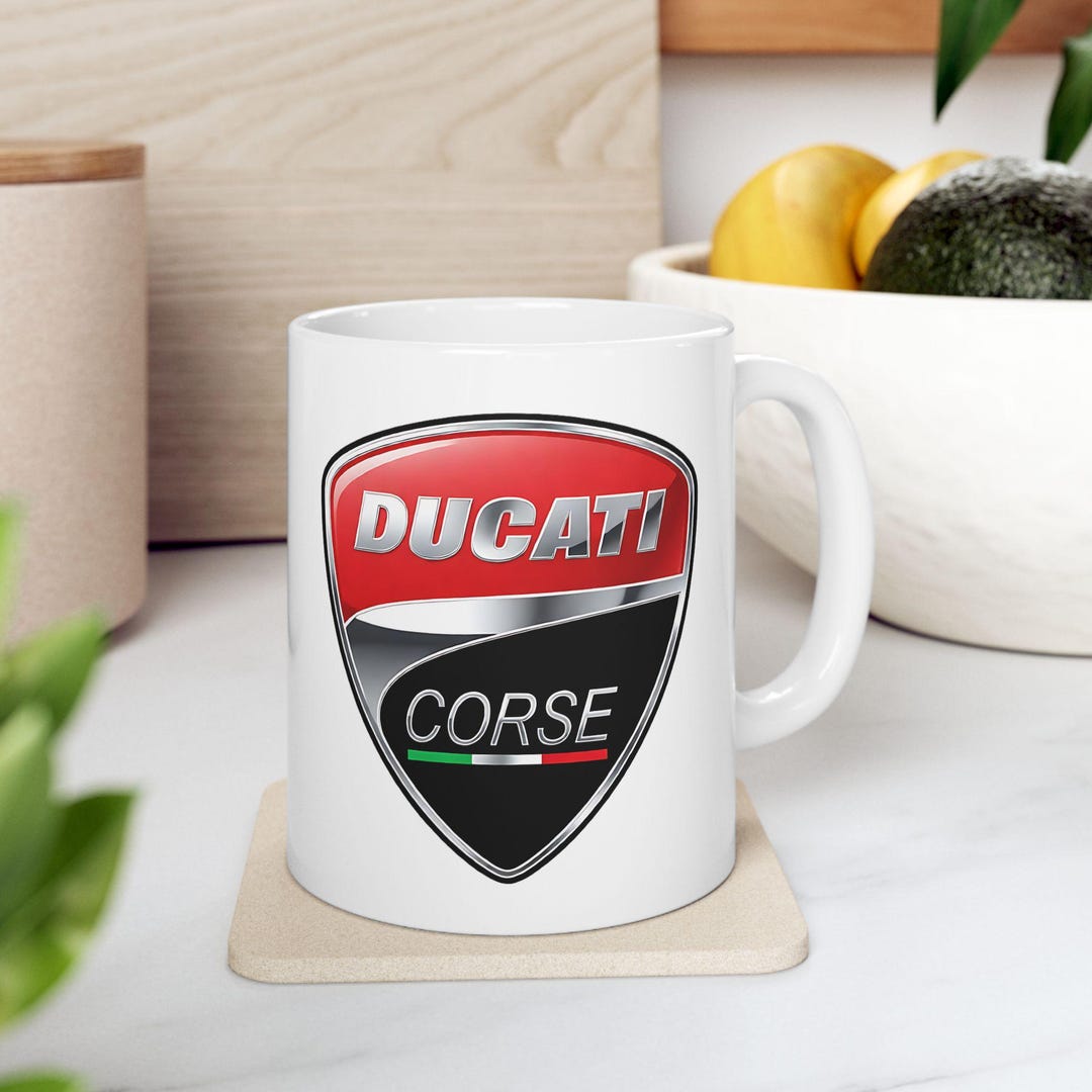 Ducati Shield Logo, Ducati Corse Polished Metal Racing Shield Mug ...