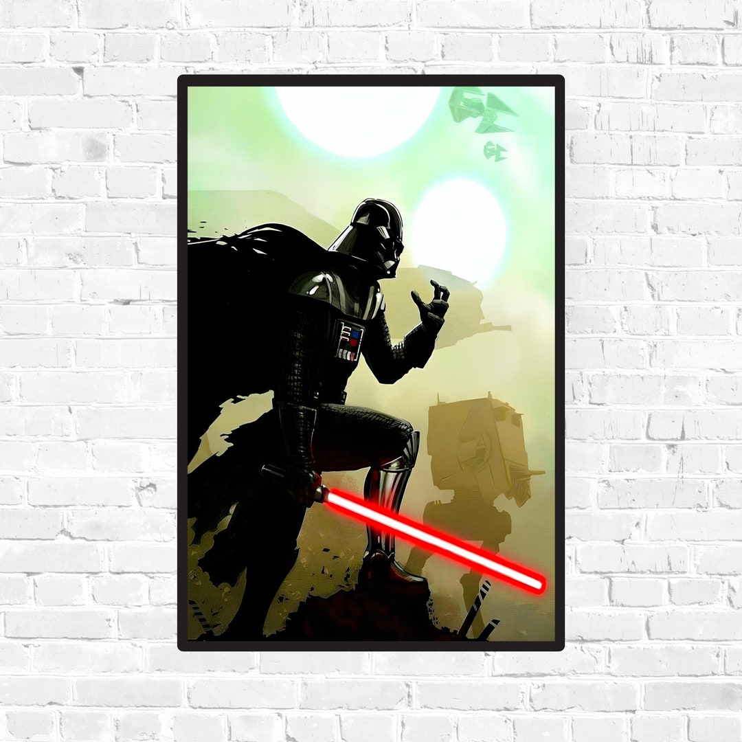 Darth Vader Poster/stars Wars Poster/retro Movie Poster/stars Wars ...