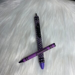 Crayon Inspired Custom Rhinestone Pens - Etsy