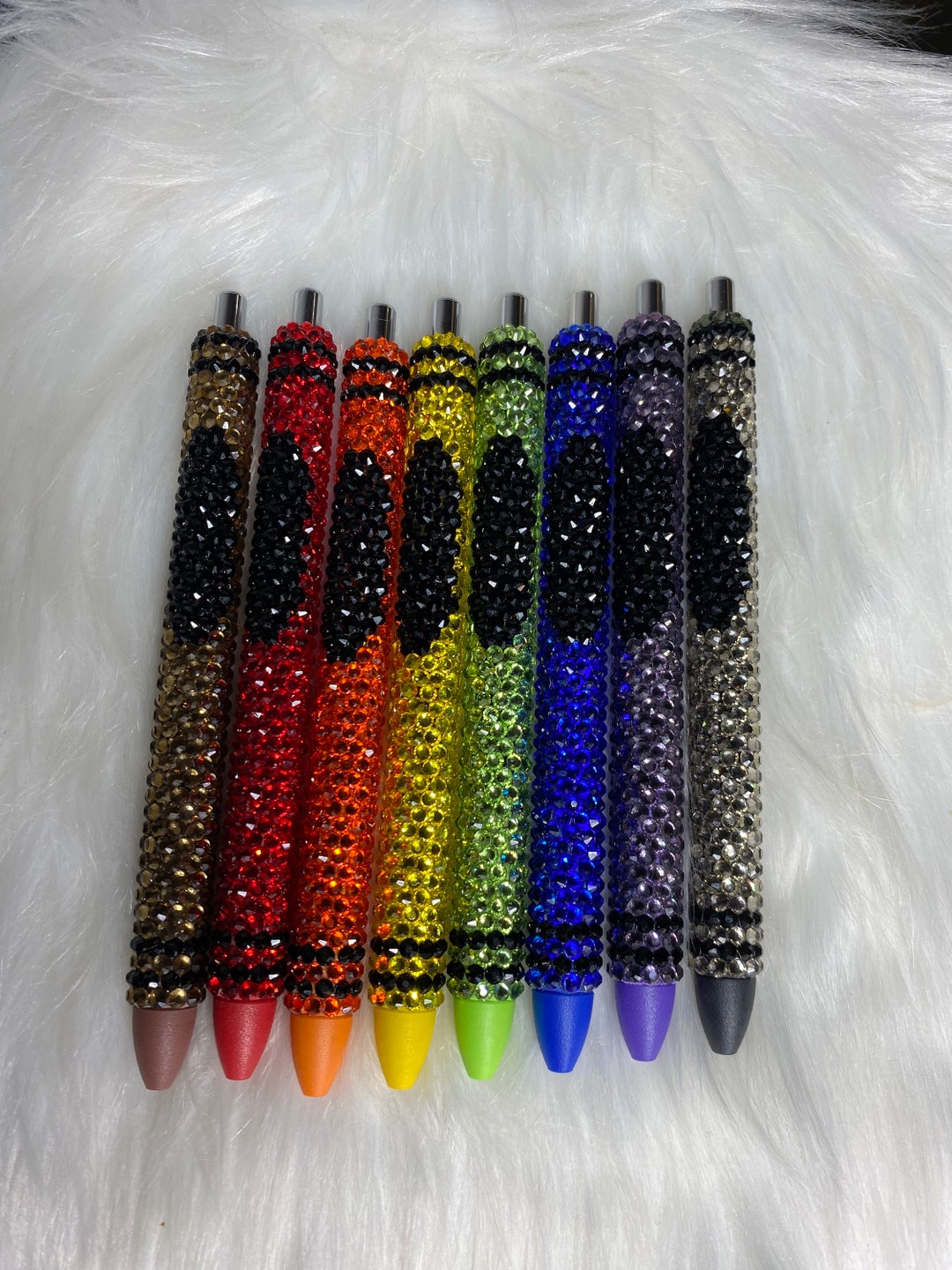 Crayon Inspired 8 Count Pen SET - Etsy