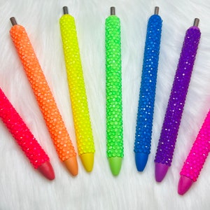 Neon Custom Rhinestone Pens - Etsy