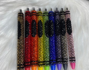 Neon Rhinestone Pen - Etsy