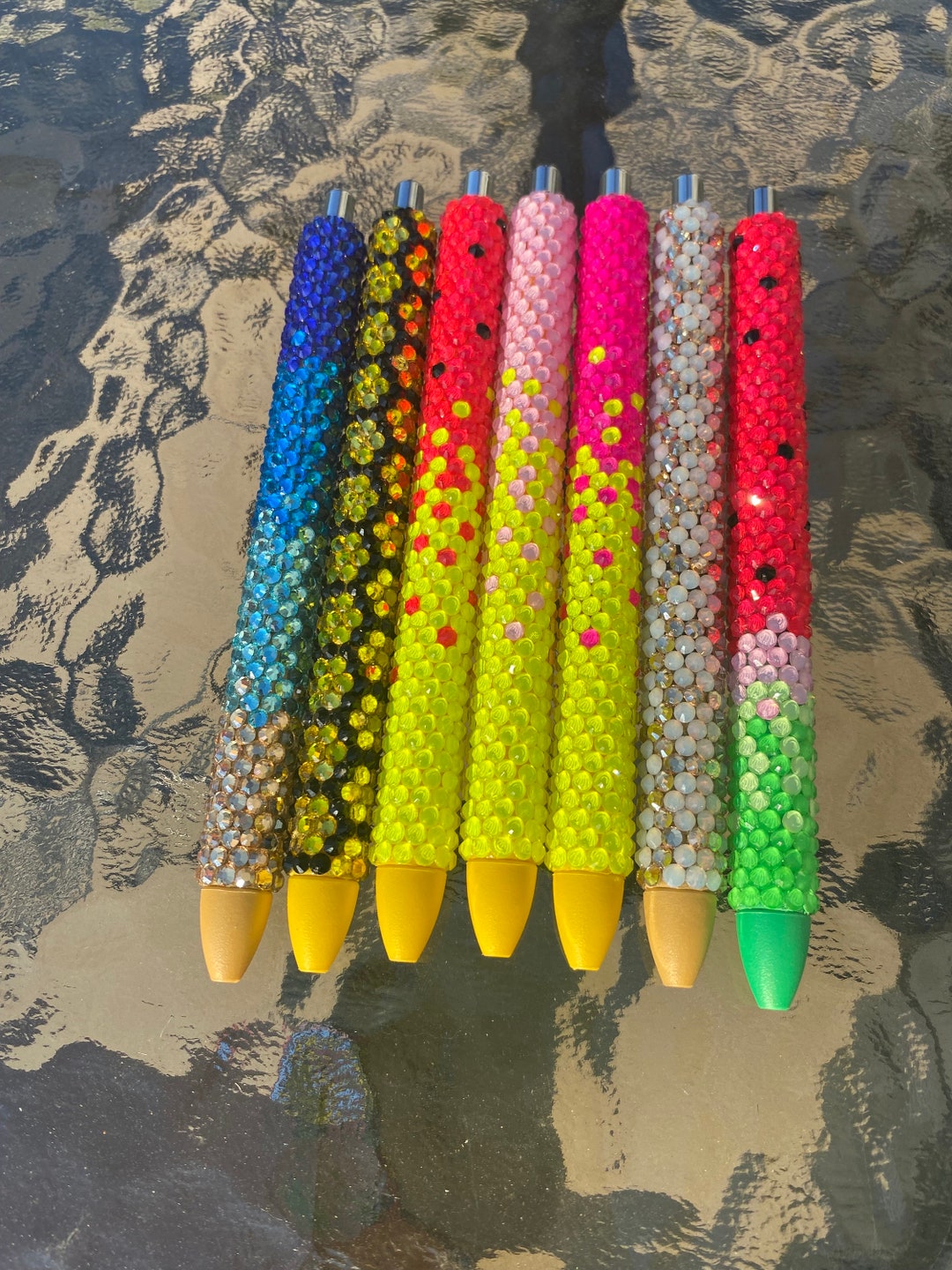 Summer Custom Rhinestone Pens - Etsy