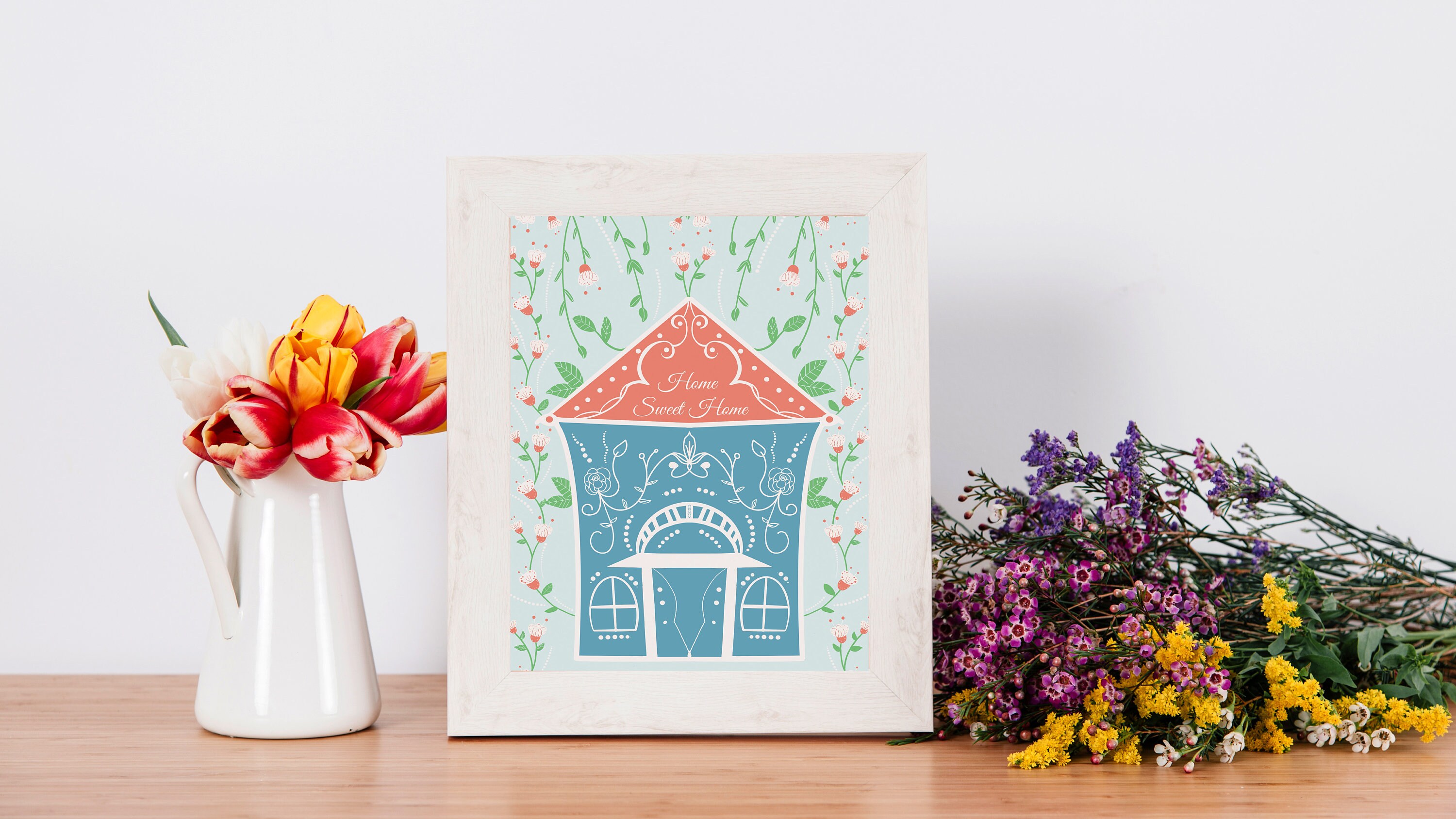 Home Sweet Home Printable Home Wall Art Inspirational Print - Etsy