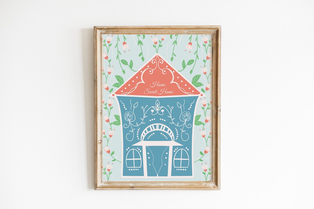 Home Sweet Home Printable Home Wall Art Inspirational Print - Etsy