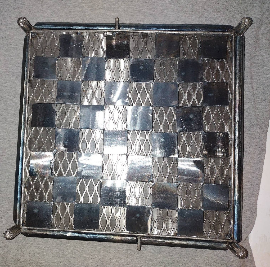 Hand Crafted, Welded and Heat Treated Metal Chess Board - Etsy