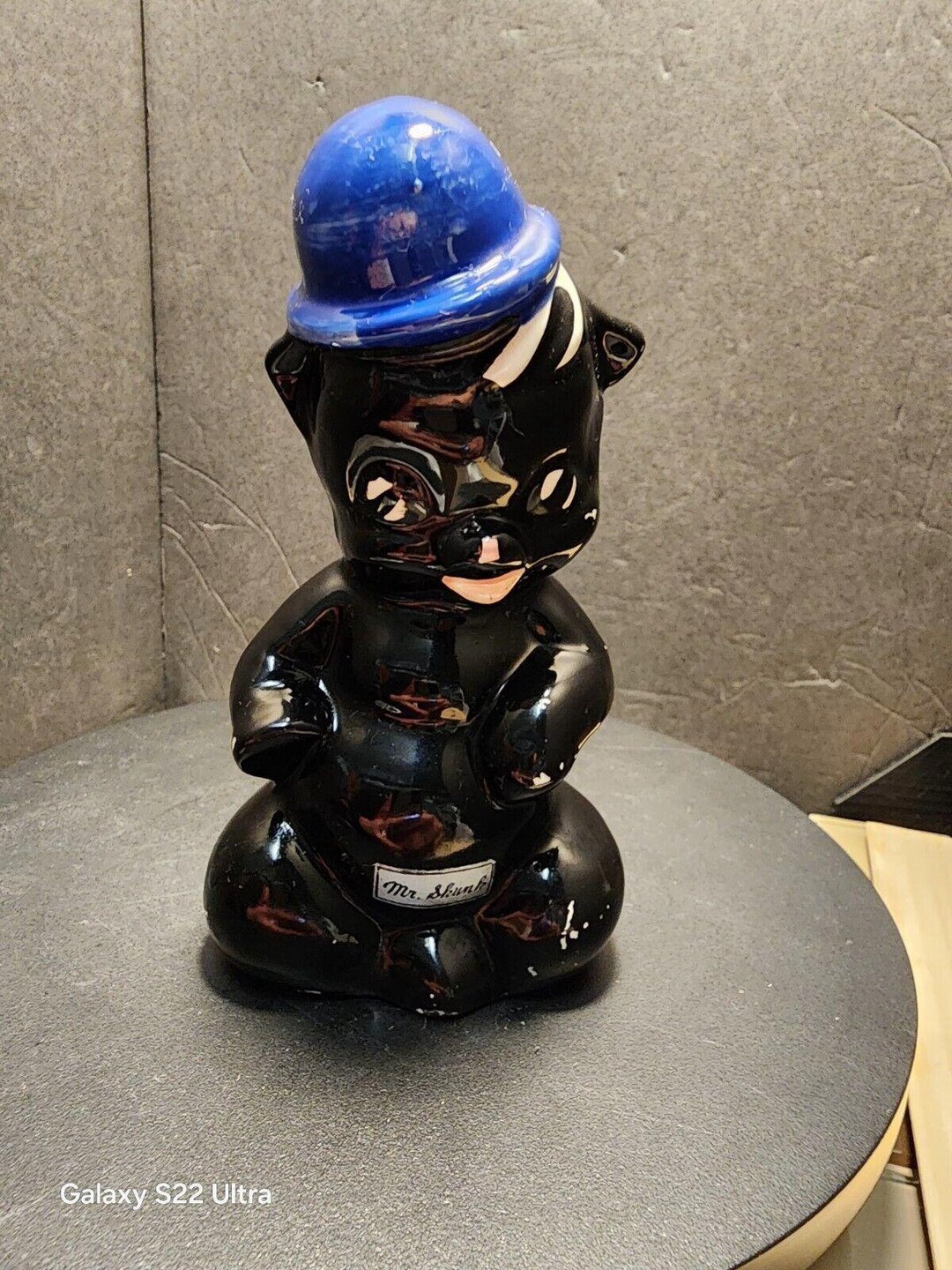 Vintage Delee Mr Skunk With Blue Hat Figurine Vase 1950s Kitsch Mcm ...