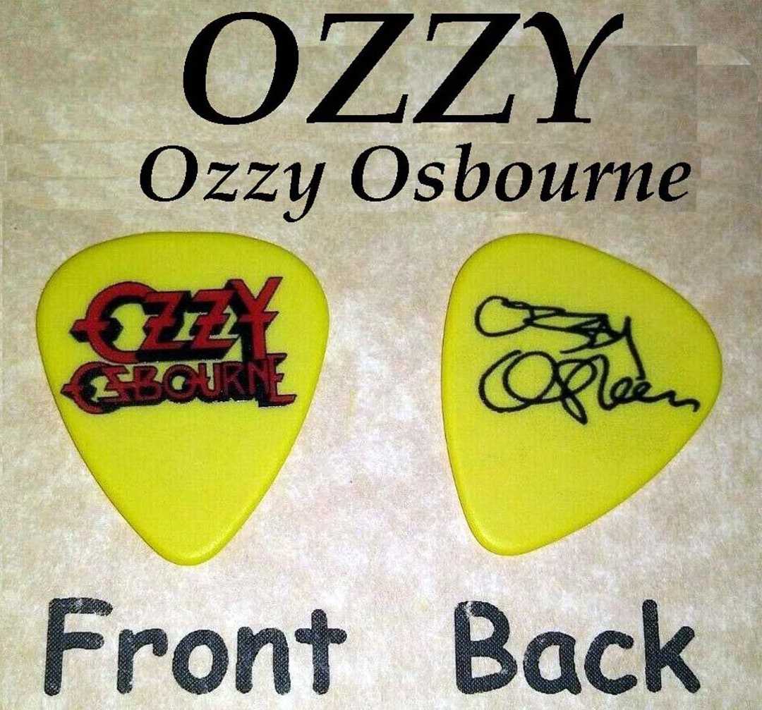Ozzy Osbourne Signature Guitar Pick 2288 - Etsy