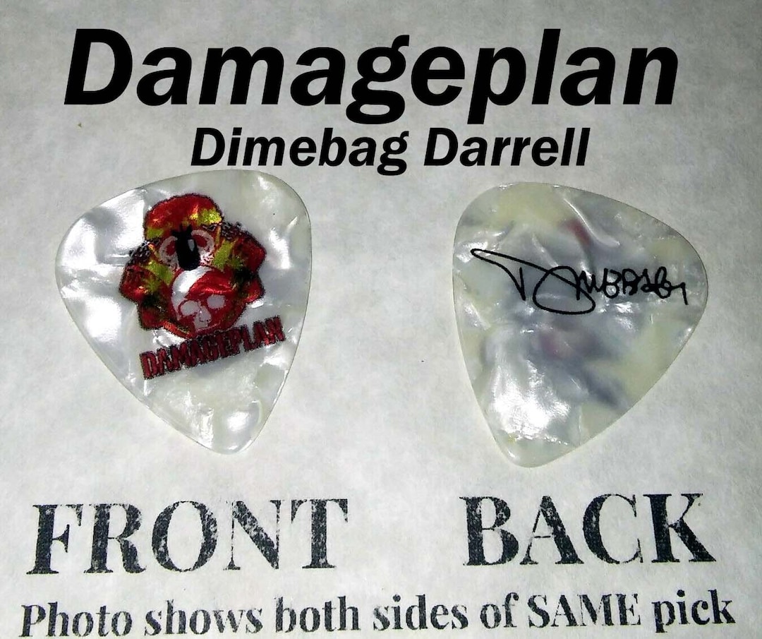 Damageplan Dimebag Darrell Signature Guitar Pick E11 - Etsy