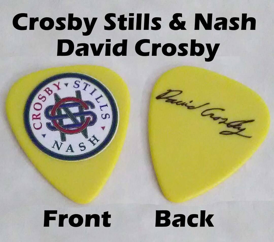 Crosby Stills & Nash CSN David Crosby Signature Guitar Pick 2367 - Etsy