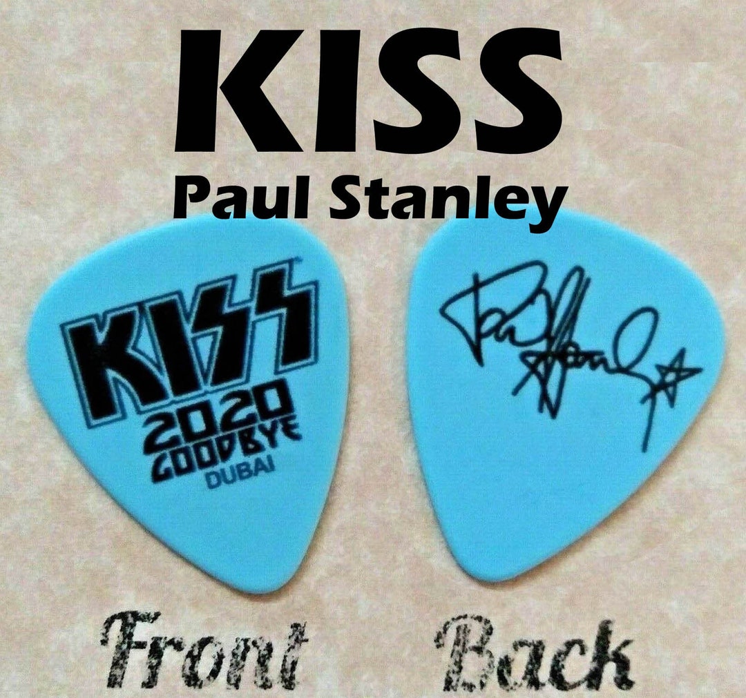 KISS Classic Rock Band Paul Stanley Novelty Signature Guitar Pick 2351 ...