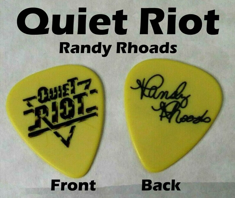 Quiet Riot Randy Rhoads Signature Guitar Pick 2297 Etsy