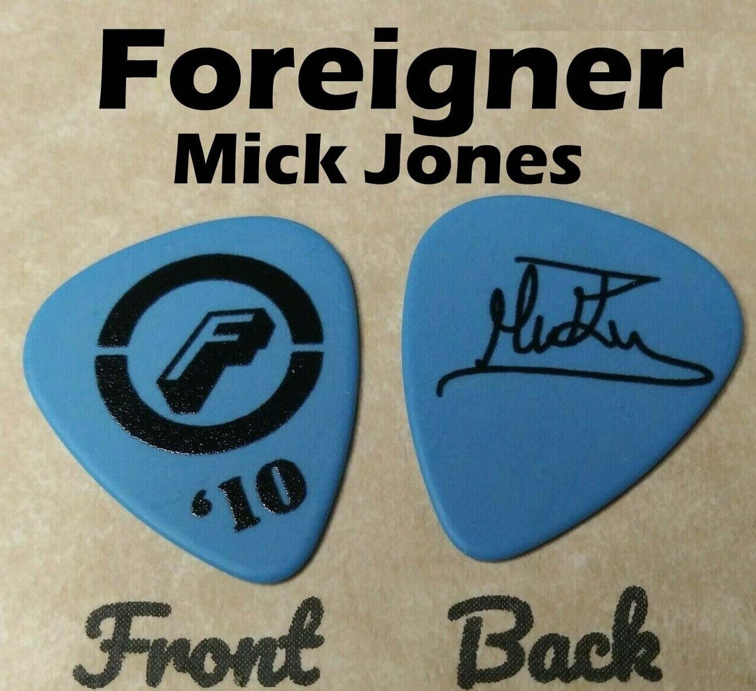 Foreigner Mick Jones Classic Rock Band Artist Signature Guitar Pick ...