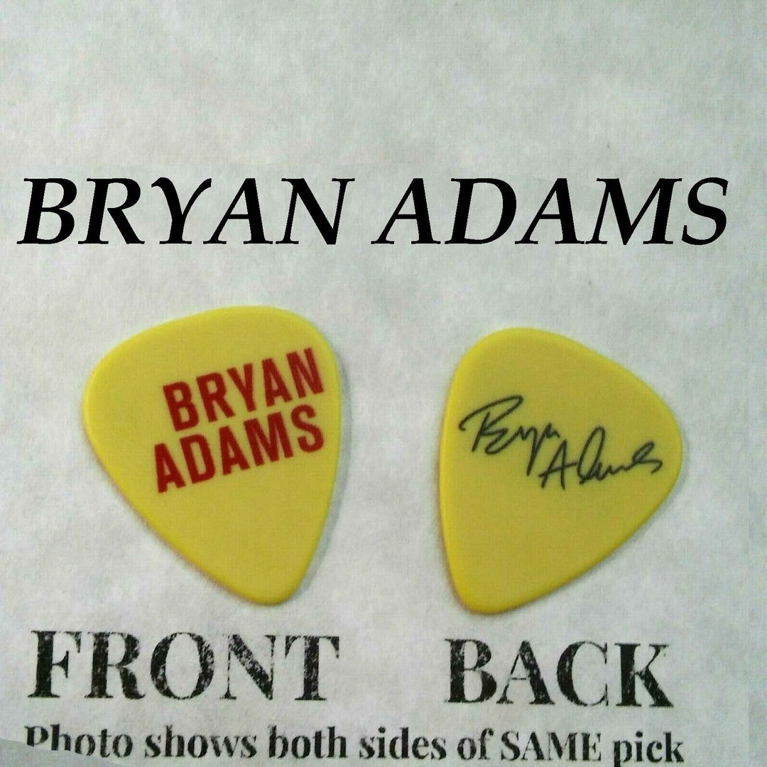 Classic Rock Band Double Sided Picture Bryan Signature Guitar Pick A6 ...