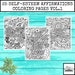 25 Self-esteem Affirmation Coloring Pages Volume 1, Inspirational ...