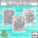 25 Self-esteem Affirmation Coloring Pages Volume 1, Inspirational ...