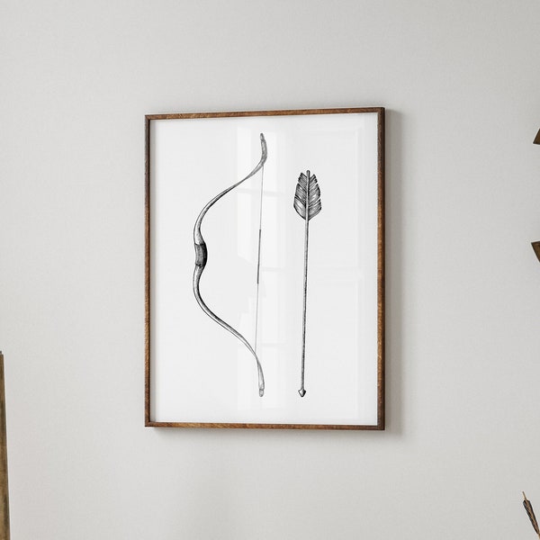 Bow and Arrow Art - Etsy