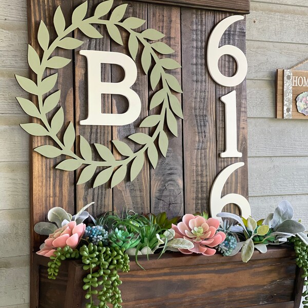 House Number Planter - Etsy