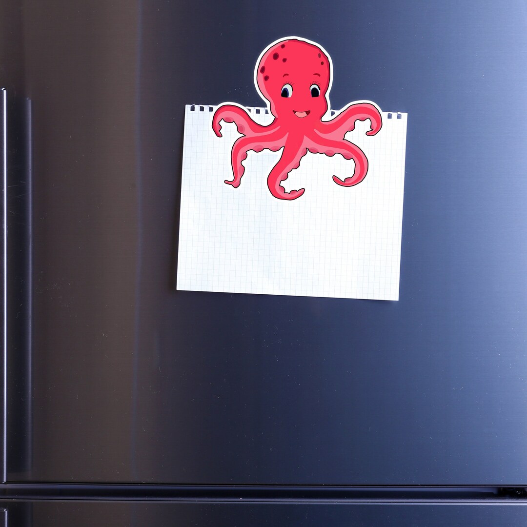 Vinyl Octopus Magnet Refrigurator Decal Car Bumper Magnet Ocean Themed ...