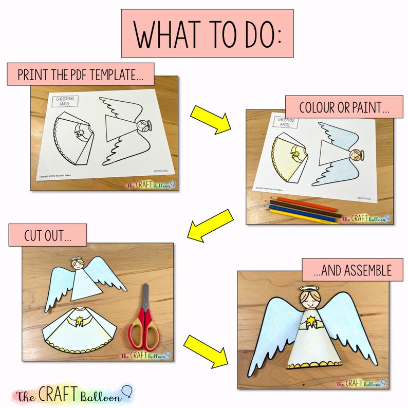 Christmas Paper Craft Bundle (printable Craft Templates) / Christmas ...