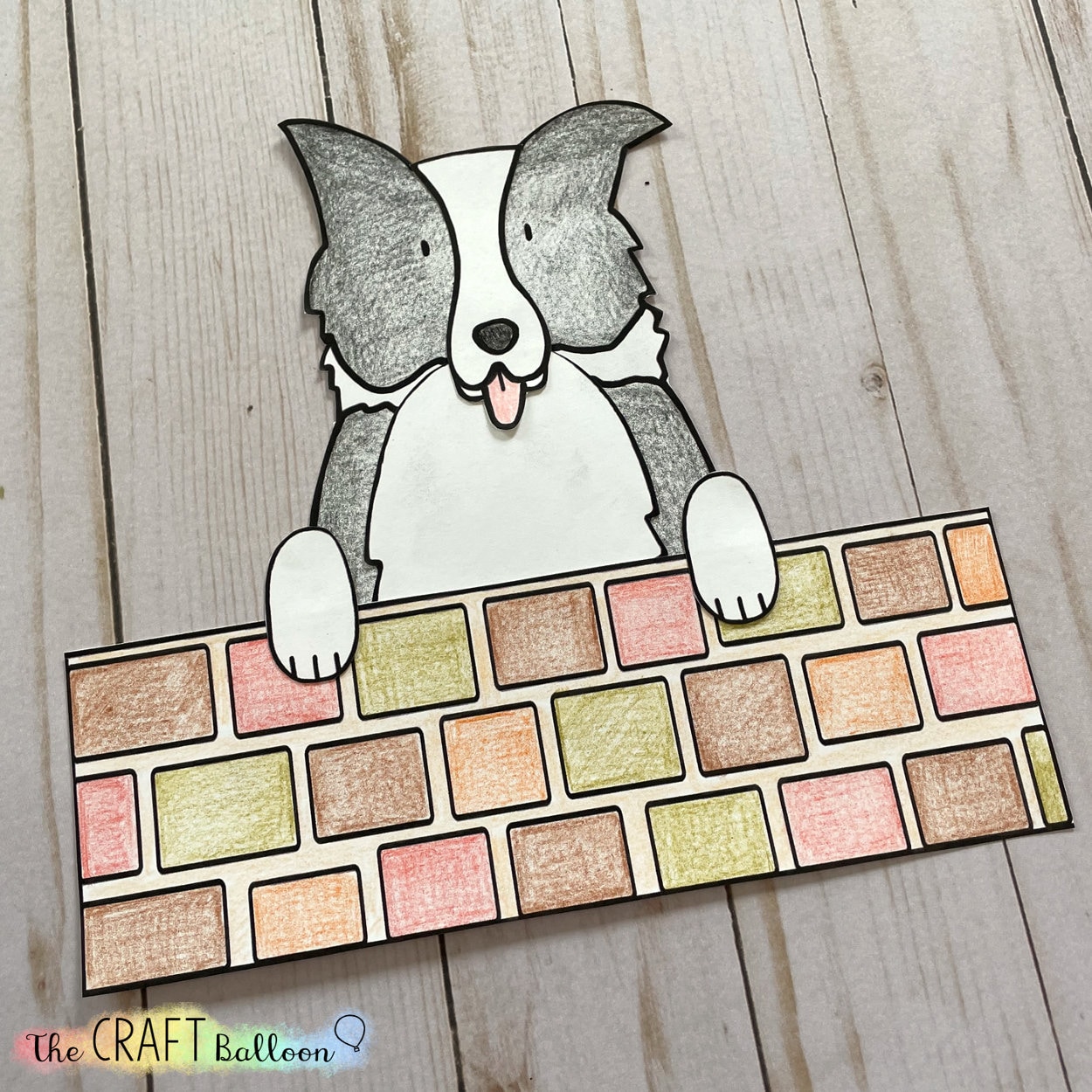 Sheep Dog Craft (printable Craft Template) / Printable Kids Craft ...