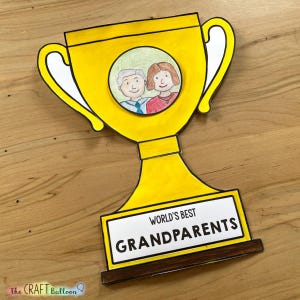 Grandparents' Day Card, Kids Coloring Card, World's Best Grandparents ...