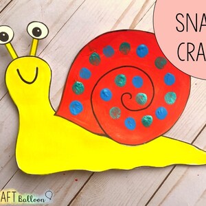 Snail Craft printable Craft Template / Printable Kids Craft - Etsy Canada