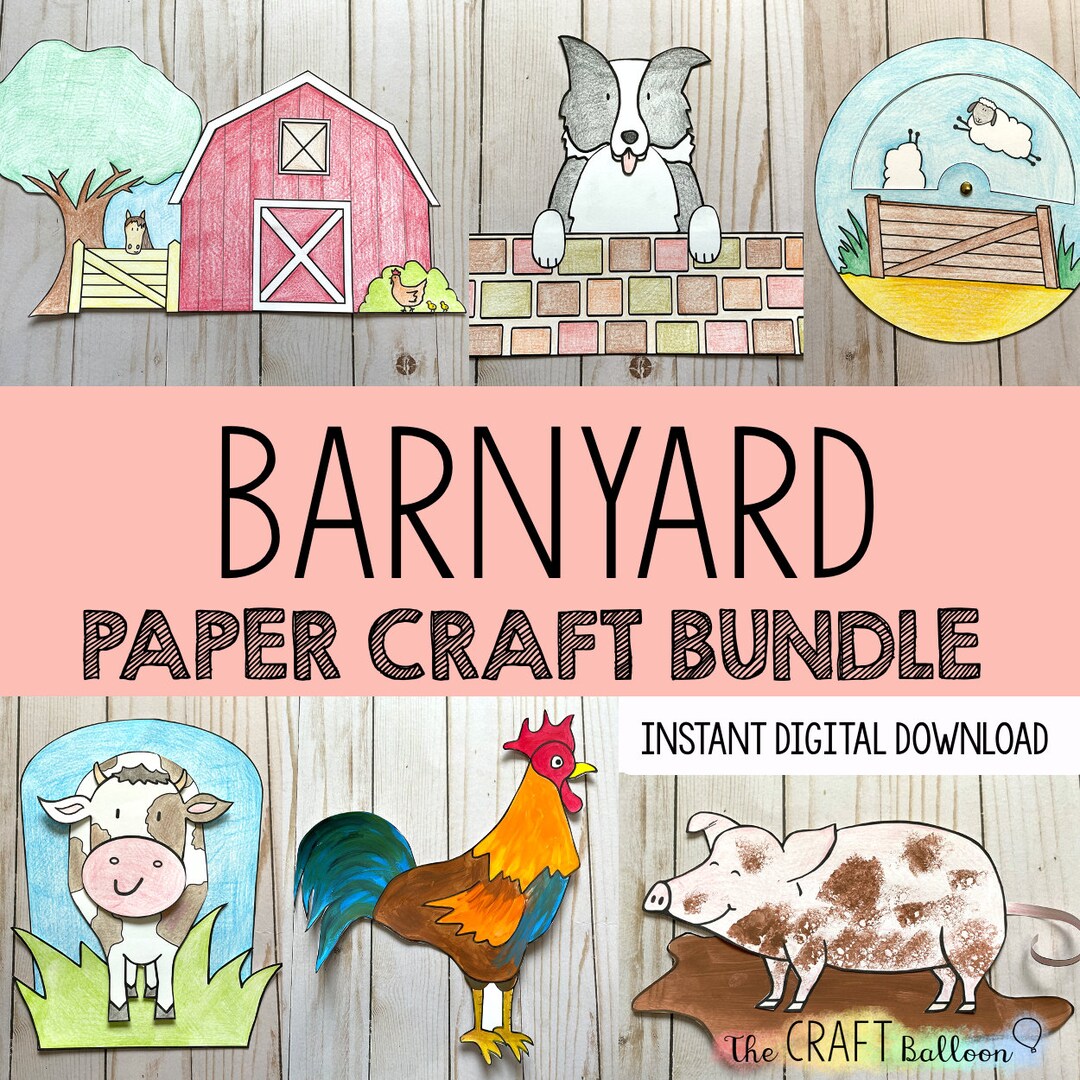 Barnyard Craft Bundle (printable Craft Templates) / PDF Digital ...