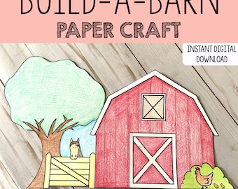 Farm Animal Coloring Pages Kids Coloring Pages on the Farm - Etsy