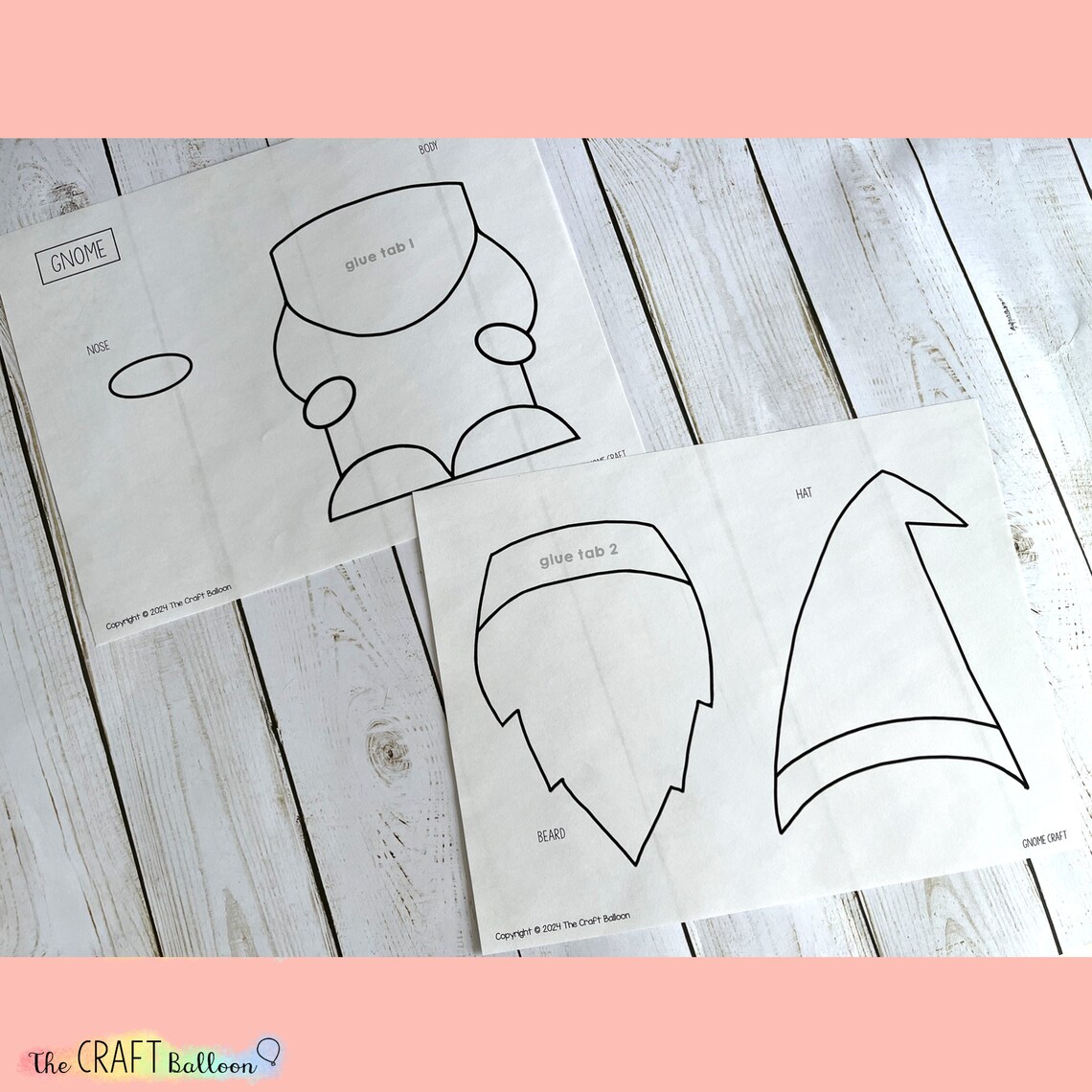 Gnome Craft (printable Craft Template) / Diy Gnome Craft for Kids ...