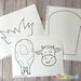 Cow Craft (printable Craft Template) / Printable Kids Craft Digital ...