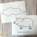 Pig in Mud Craft (printable Craft Template) / Printable Kids Craft ...