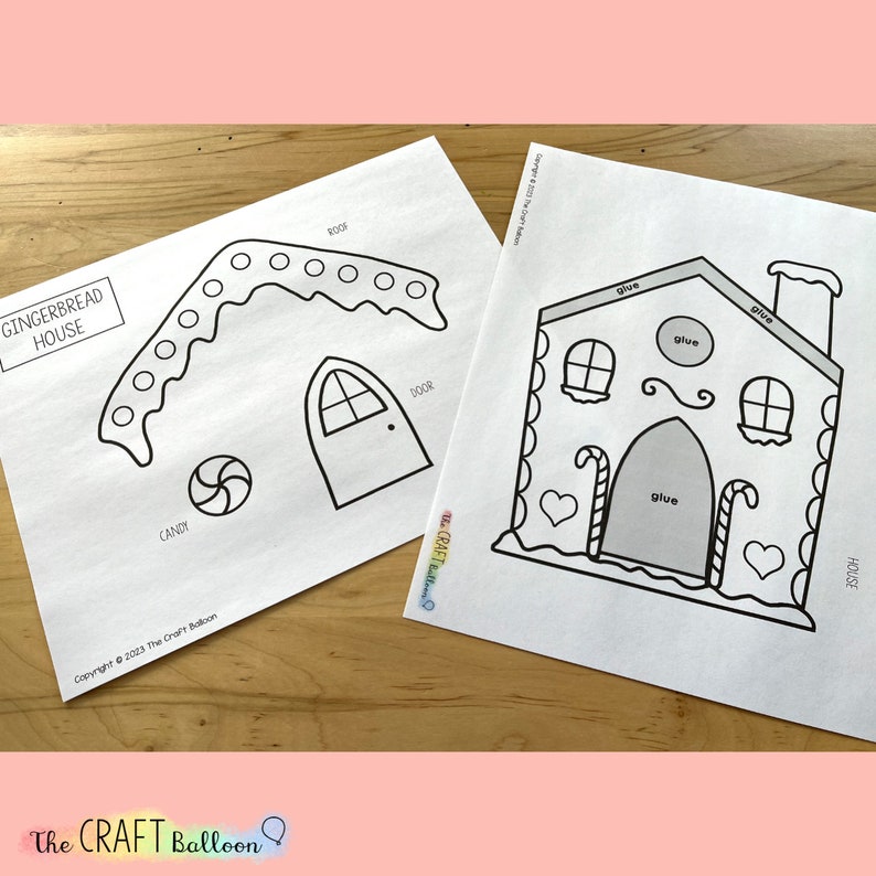 Gingerbread House Paper Craft - Etsy