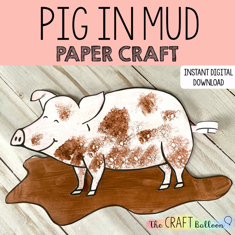 Preschool Pig Printable - Etsy