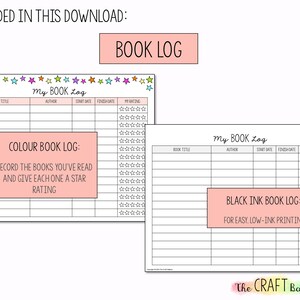 Reading Log / Book Log / Kids Reading Log / Book Log Children / Reading ...
