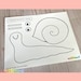 Snail Craft (printable Craft Template) / Printable Kids Craft Digital ...