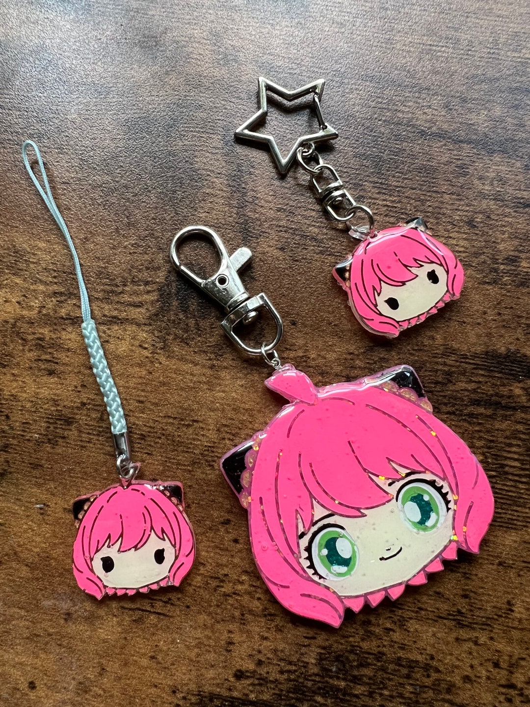 Cute Kawaii Waku Waku Keychain - Etsy