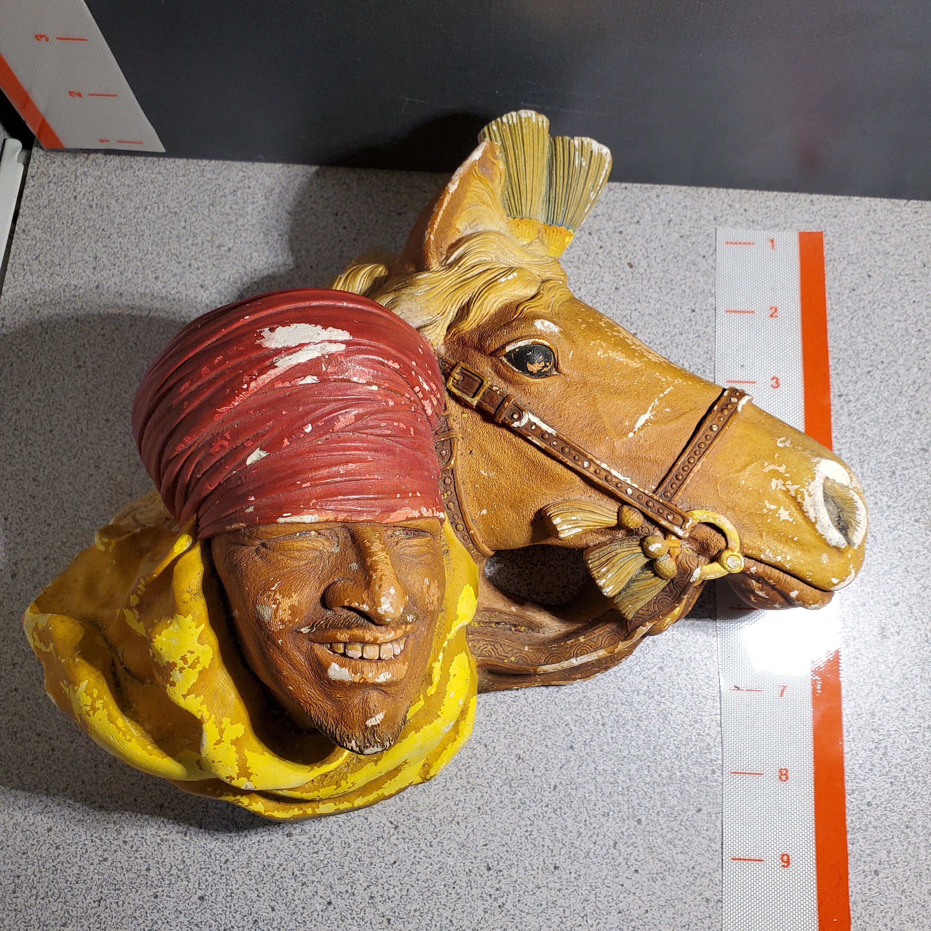 Vintage Bossons England Chalkware Wall Hanging Lords of the Desert 1962 ...