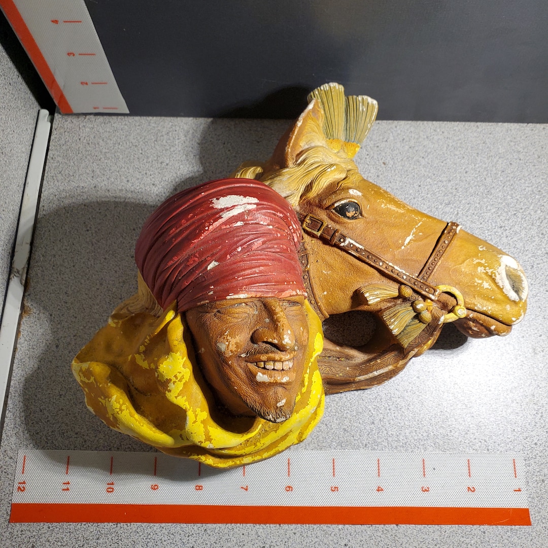 Vintage Bossons England Chalkware Wall Hanging Lords of the Desert 1962 ...