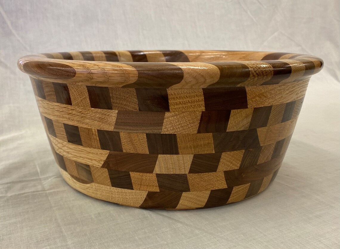 Solid Hardwood End Grain Bowl #2 - Etsy