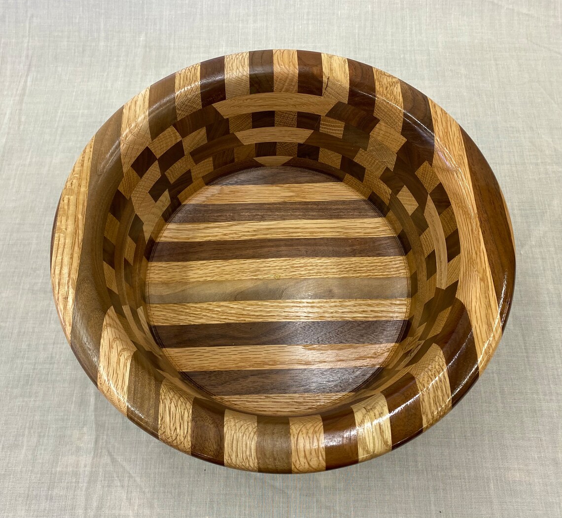 Solid Hardwood End Grain Bowl #2 - Etsy